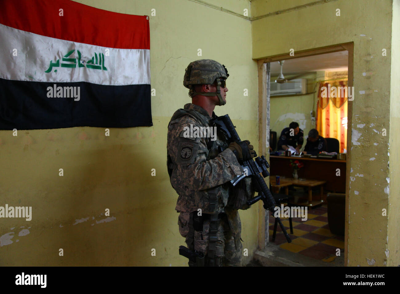 U.S. Army Capt. Justin Ducote from the 203rd Military Police Battalion ...