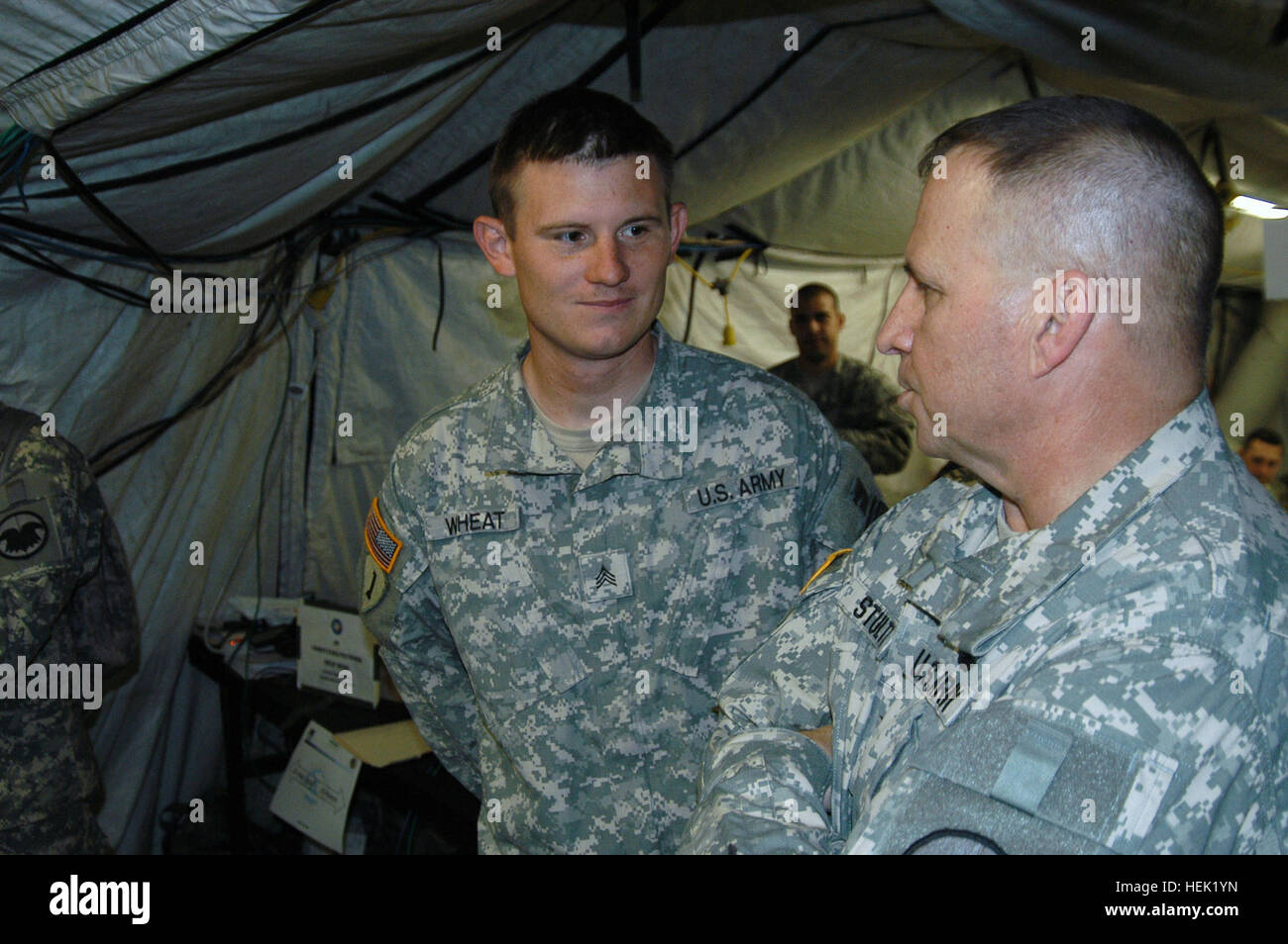 Sgt. Darrell W. Wheat, a network engineer with the Joint Communications ...