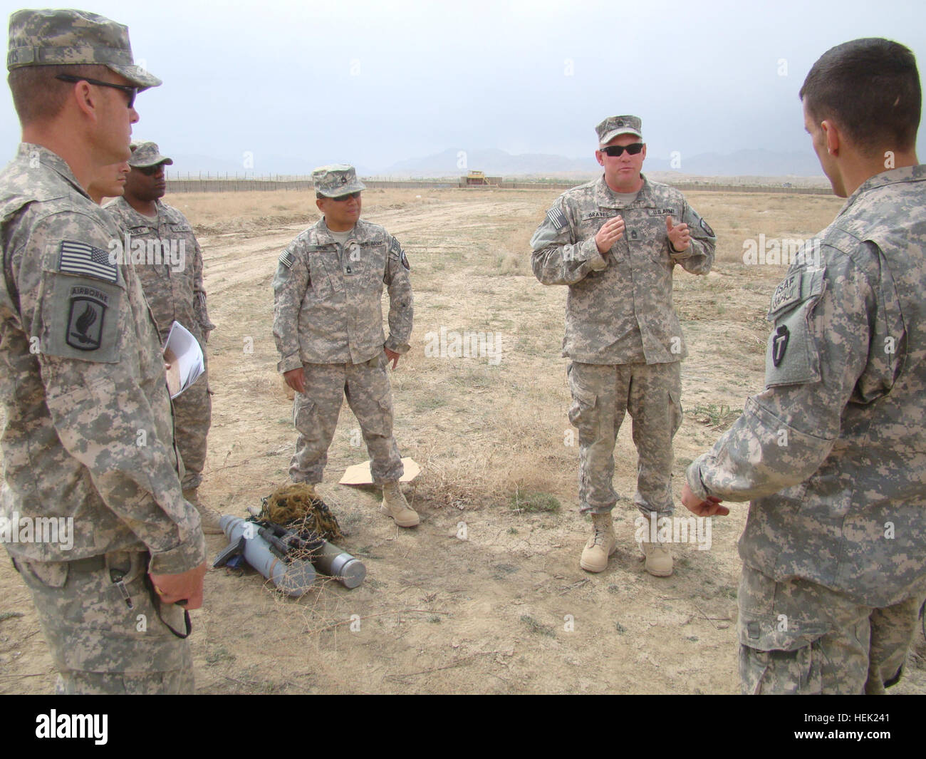 Master Sgt. Stephen Graves, Task Force Paladin member, lends guidance ...