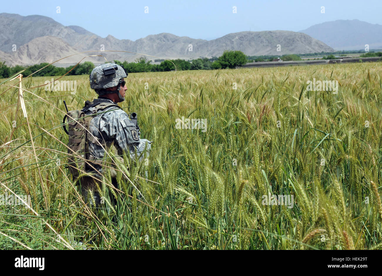 U.S. Army Sgt. David M. Poole, of Helena, Mo., a squad leader with 3rd ...