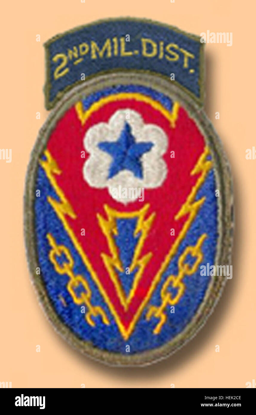 2nd Mil District patch Stock Photo - Alamy