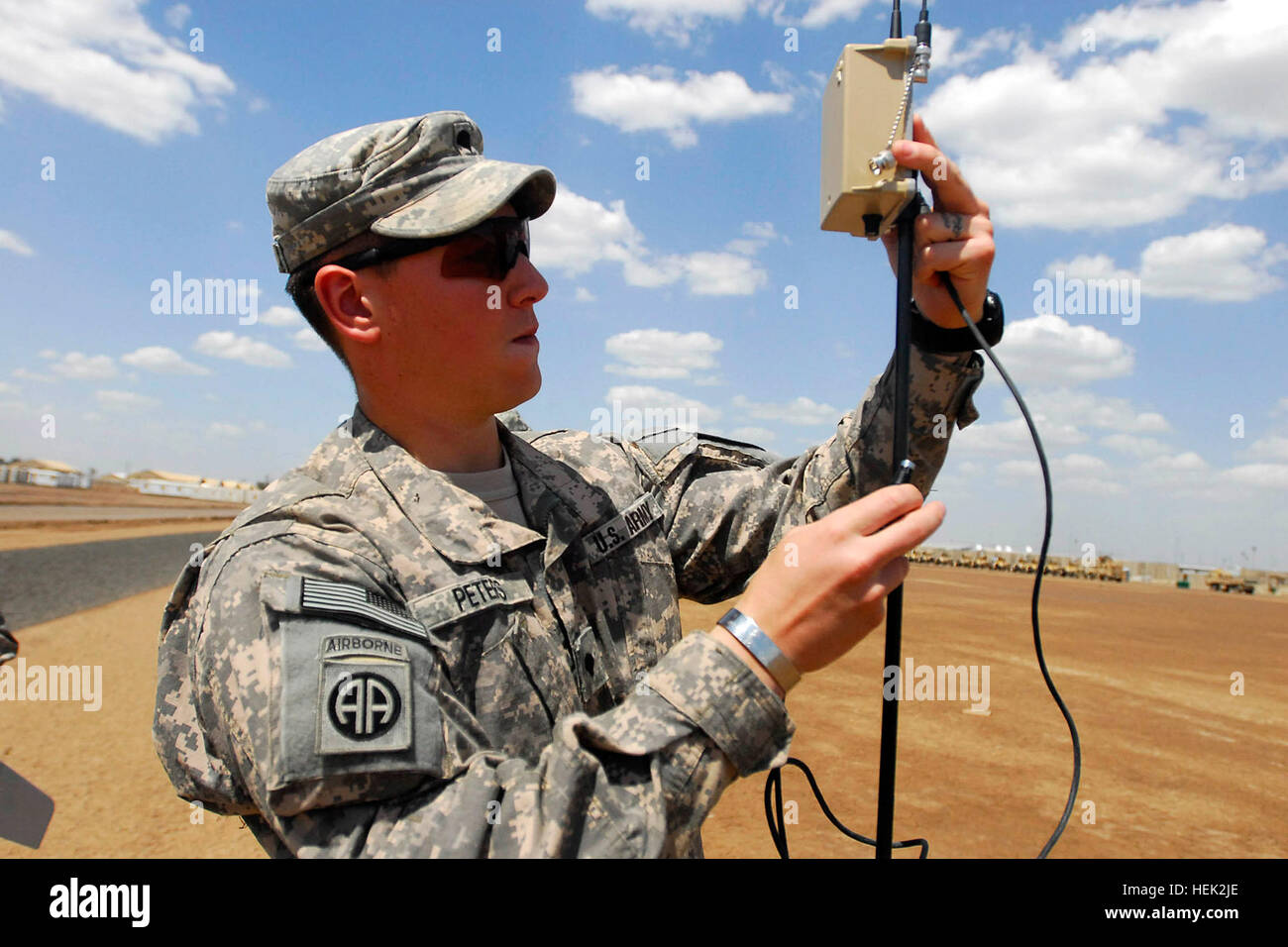 During training on the Wasp III unmanned micro-aerial surveillance ...