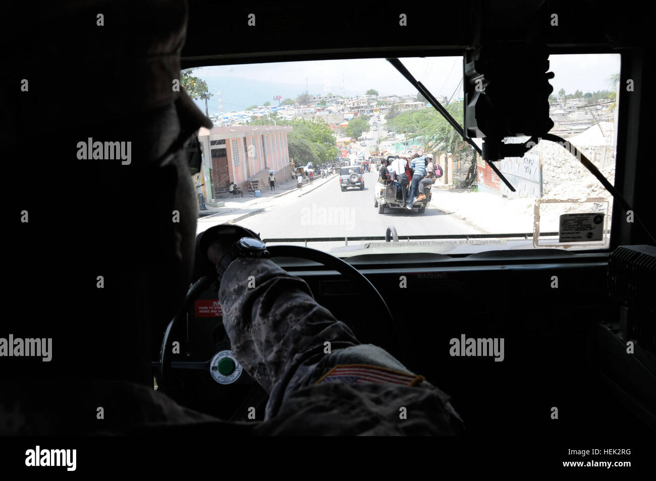 U.S. Army Spc. Boyer Bazelais, a Haitian-American mechanic and driver ...