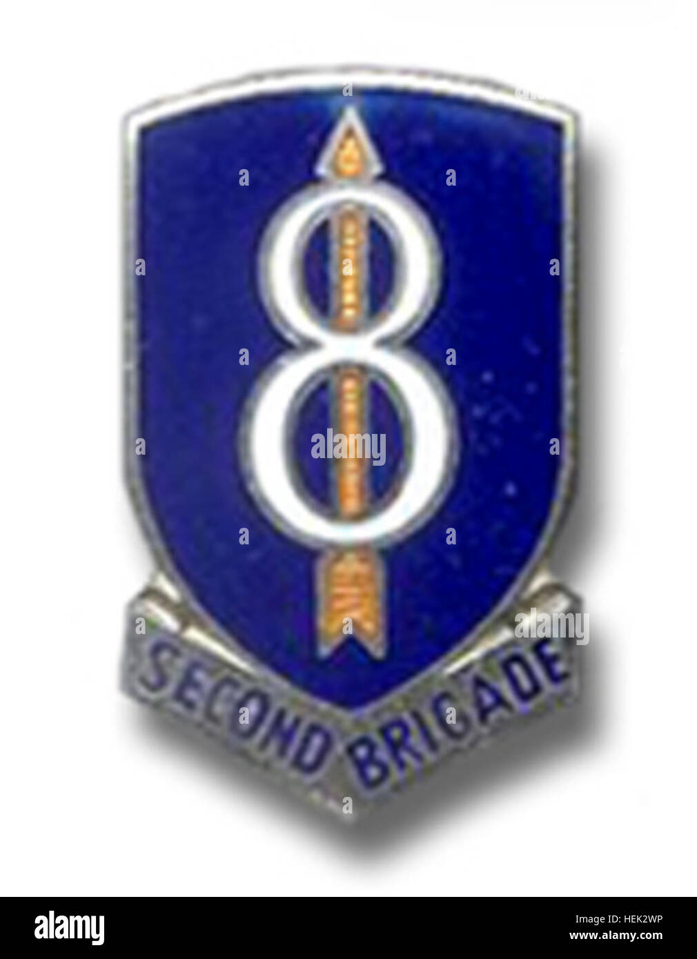 2nd Bde 8th Inf Div crest 1 Stock Photo - Alamy