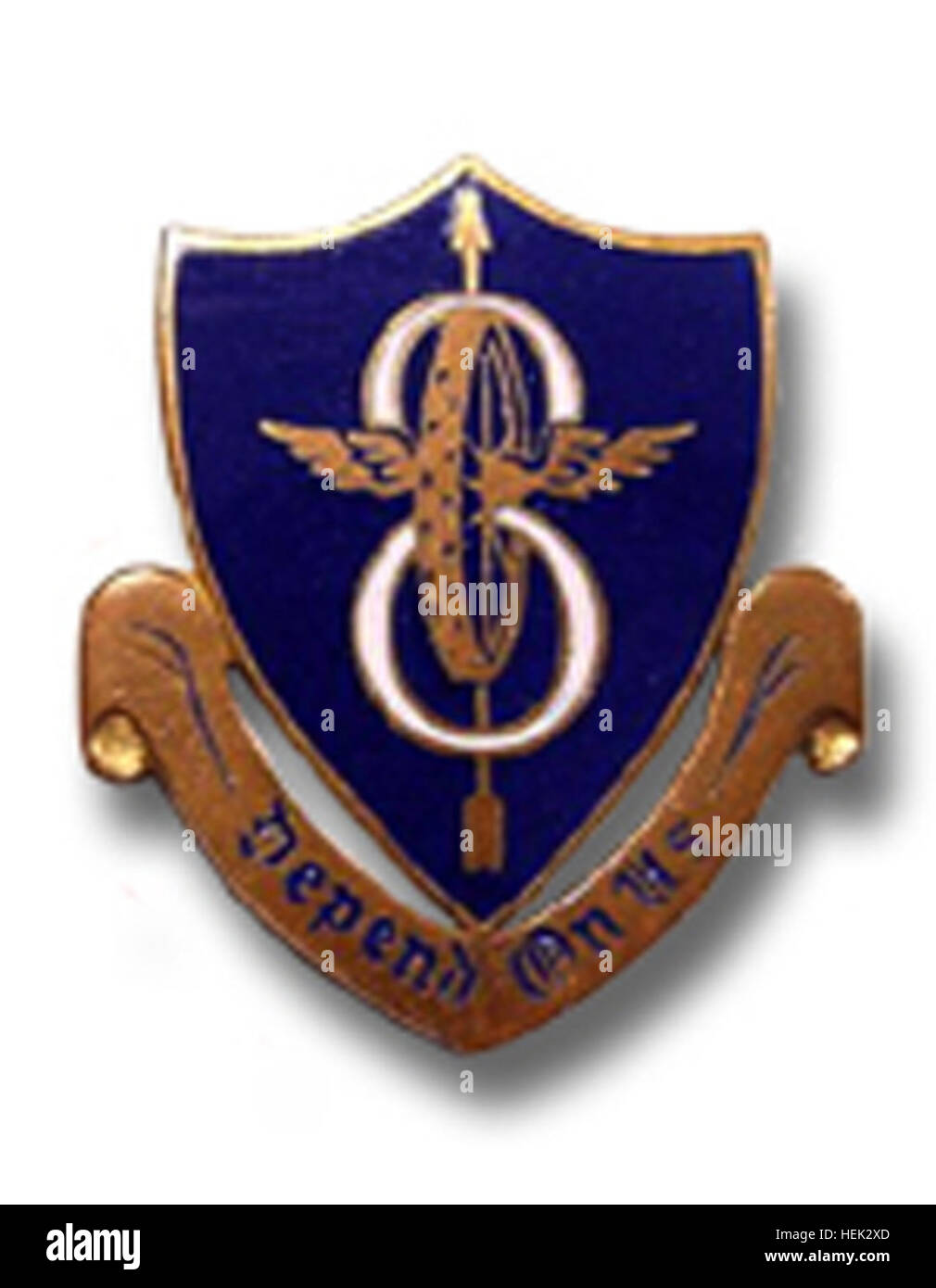 8th Inf Div Trains crest Stock Photo - Alamy