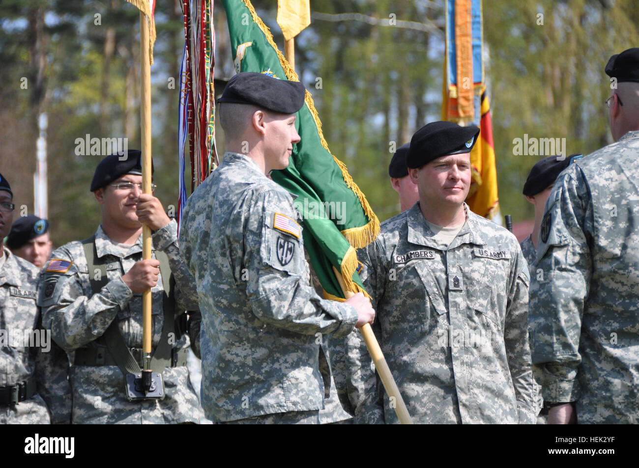 Lt. Col. Roger Hedgepeth holds the 709th Military Police Battalion’s ...