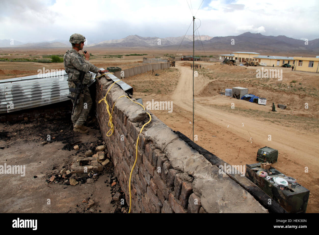 U.S. Army 1st Lt. Brad Benjamin from Lansing, Mich., who is assigned to ...