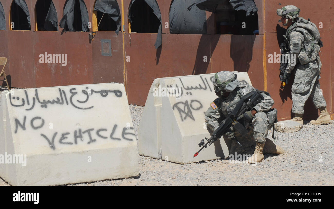 A Soldier with the 1st Brigade, 1st Armor Division, Special Troops ...