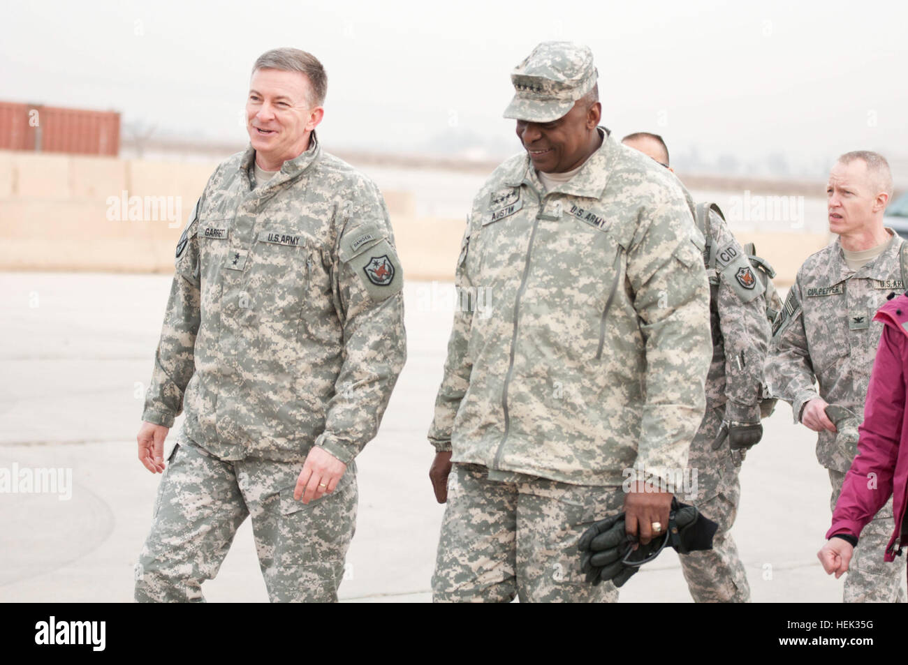 Gen. Lloyd J. Austin III, commander, United States Forces-Iraq, walks ...