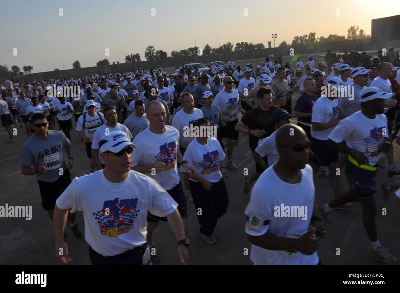 The 500 Festival Mini-Marathon begins at Joint Base Balad, Iraq, May 8 ...