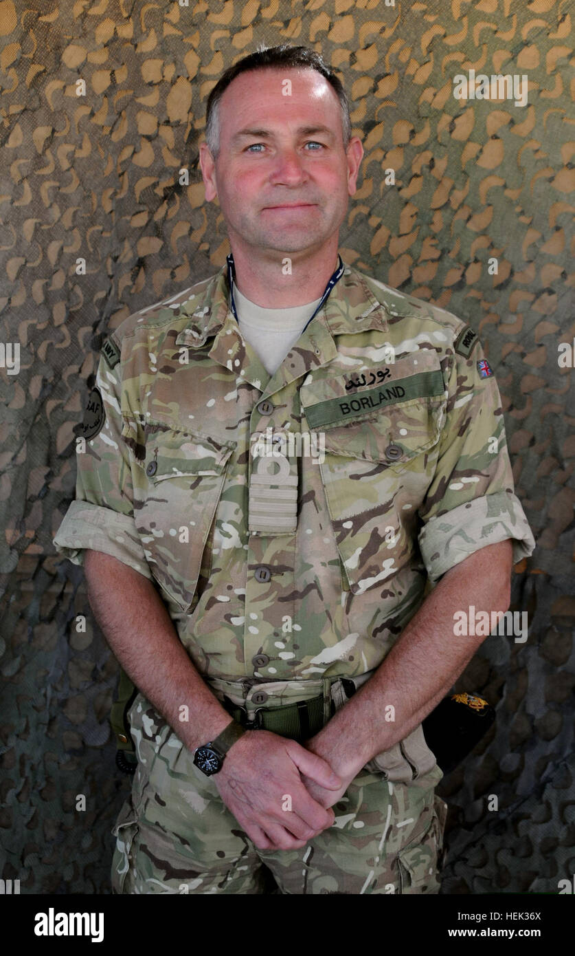 British navy Capt. Stuart Borland, deputy chief of stability operations ...