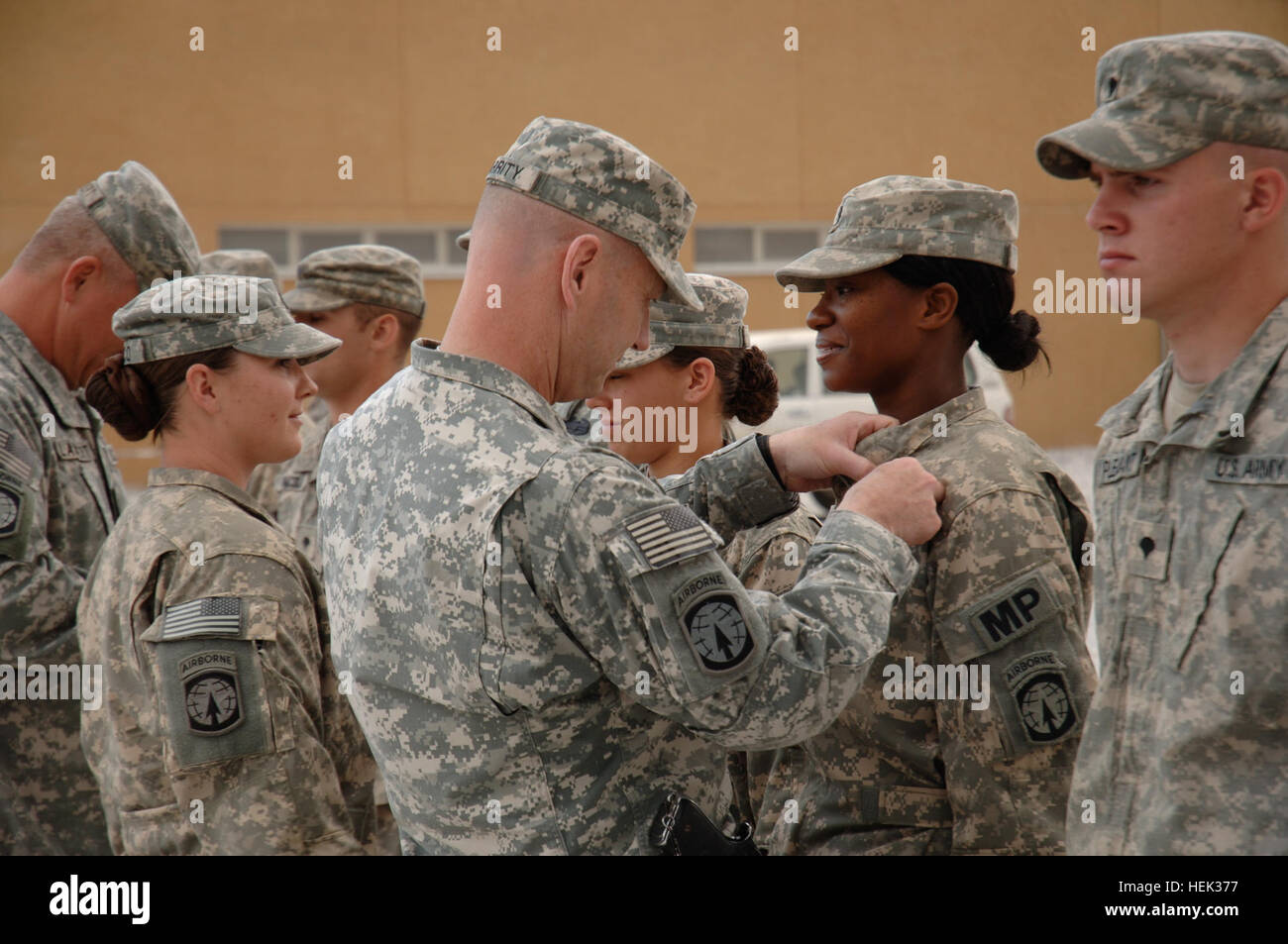 A U.S. Army paratrooper was awarded for excellence in support of ...