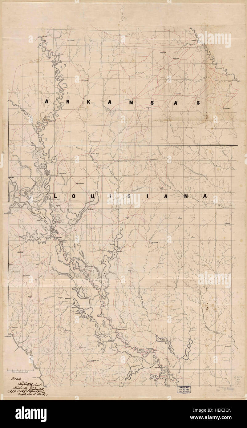 Red river campaign map hi-res stock photography and images - Alamy