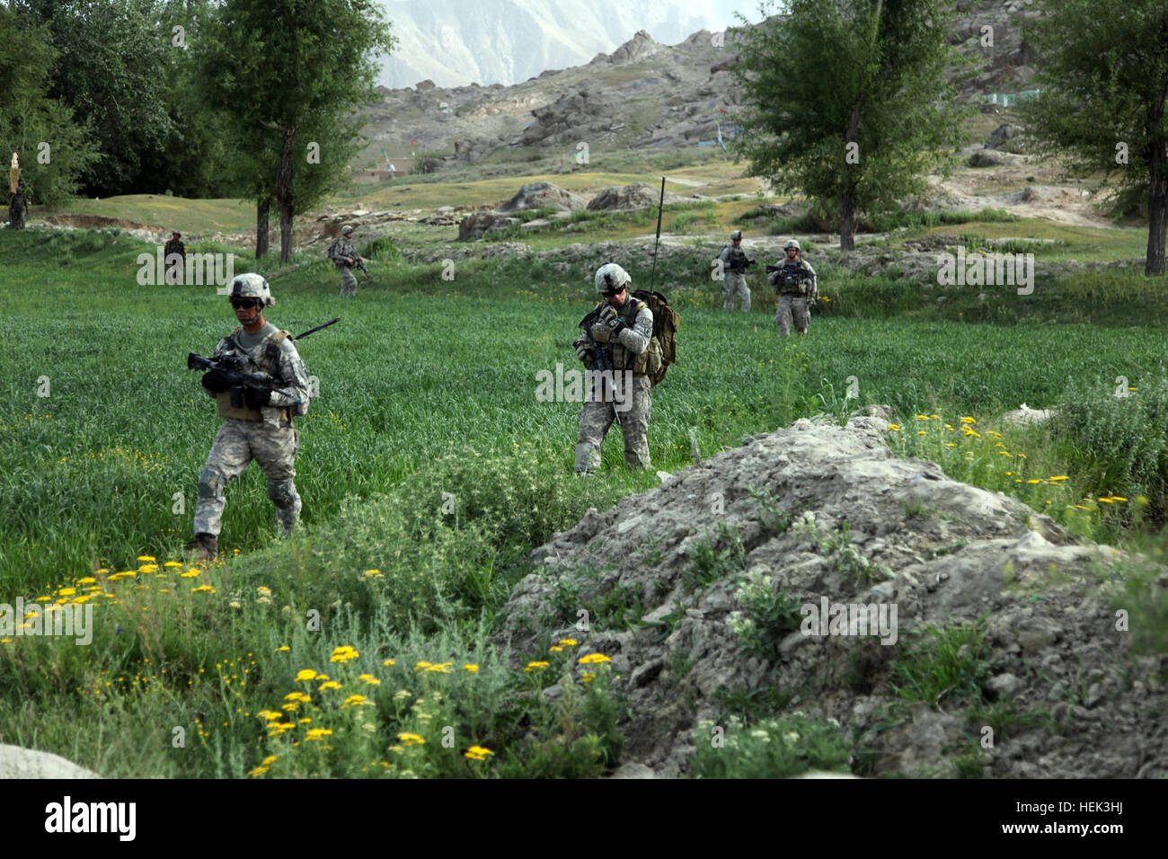 U.S. Army Sky Soldiers from 3rd Platoon, Legion Company, 1-503rd ...