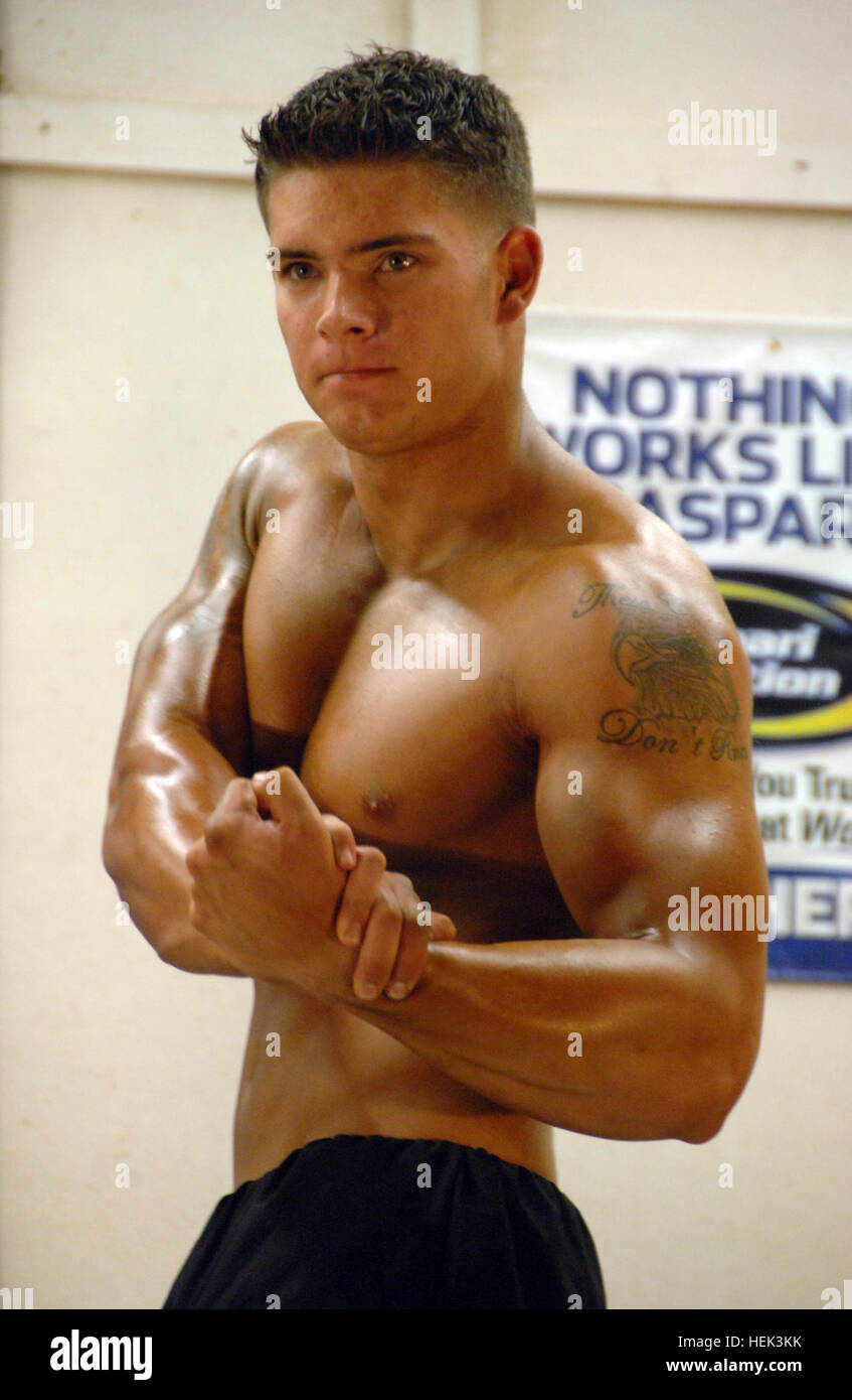 U.S. Army Spc. Colin Erwin, 20, of the 203rd Military Police Battalion ...