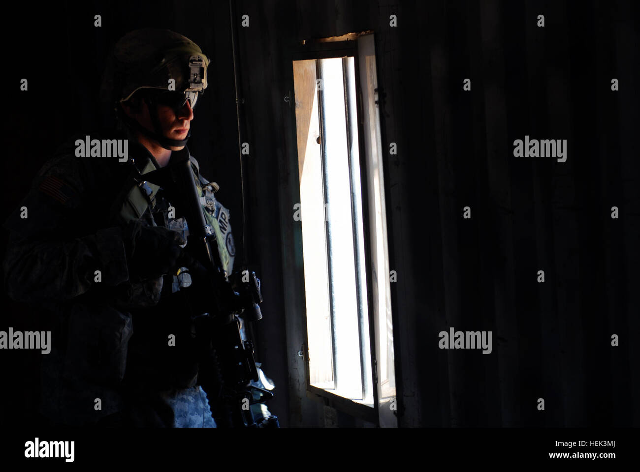 Team leader Cpl. Sean P. Brown, a military policeman from Traverse City ...