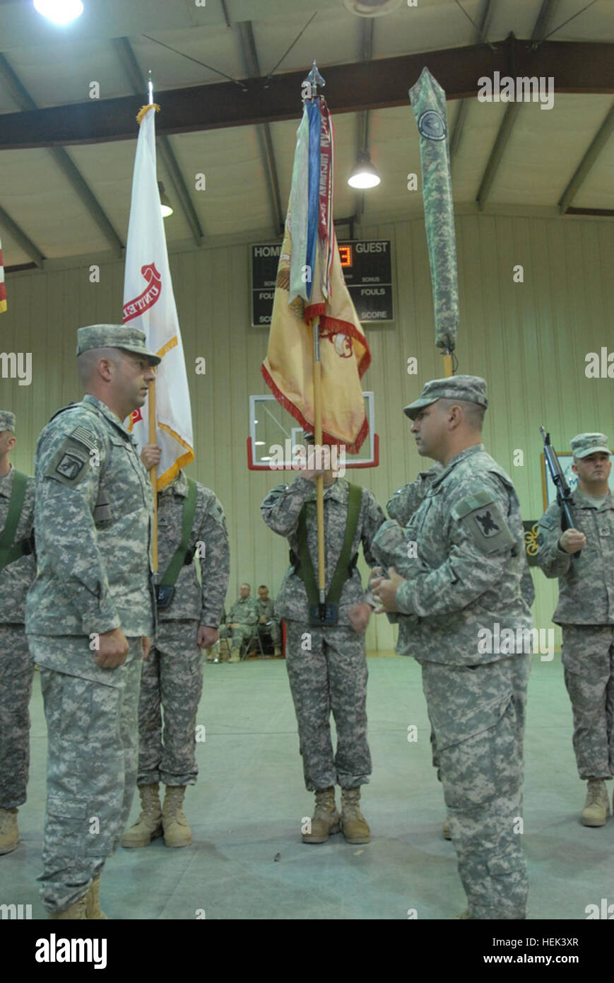 Lt. Col. Marc Kelly of Deville, La., and Command Sgt. Maj. William ...