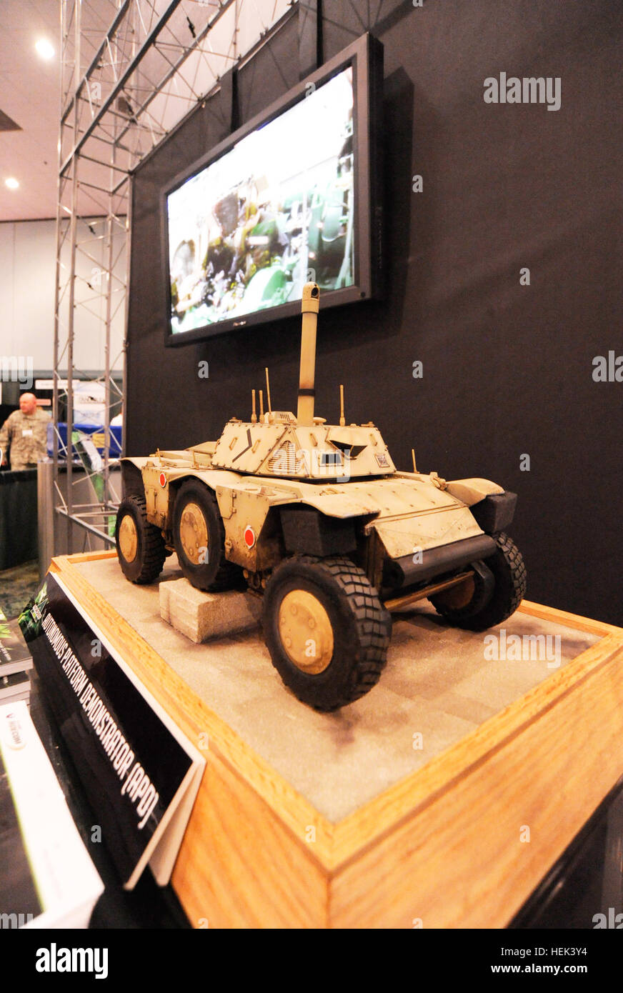 A model of the Autonomous Platform Demonstrator, a creation of the U.S ...