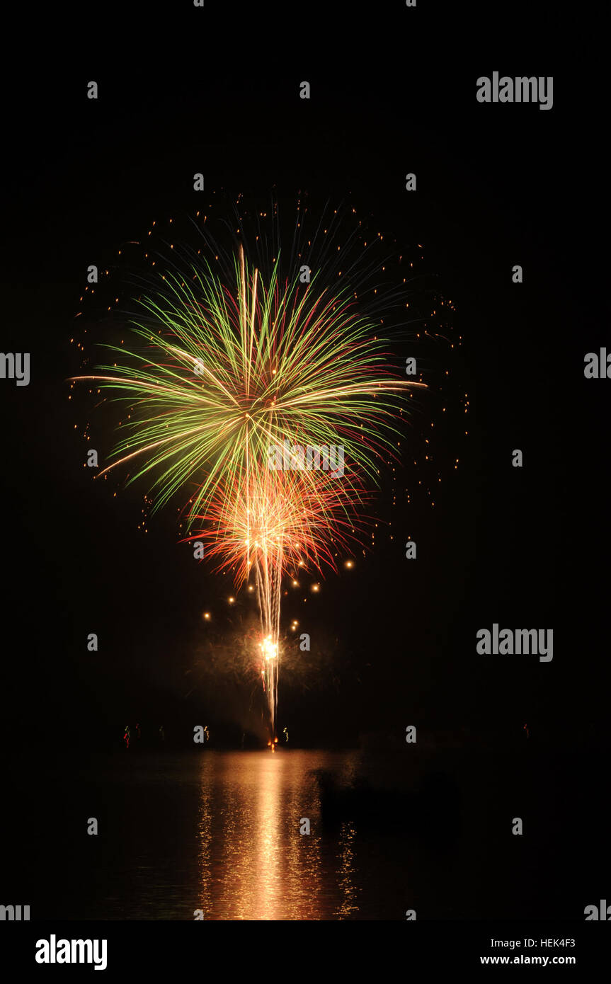 GUANTANAMO BAY, Cuba – Fireworks burst over Guantanamo Bay, July 4 ...