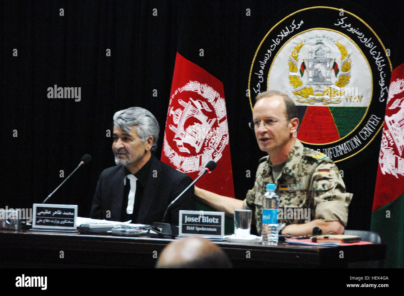 KABUL, Afghanistan - German Army Brig. Gen. Josef Blotz, International ...