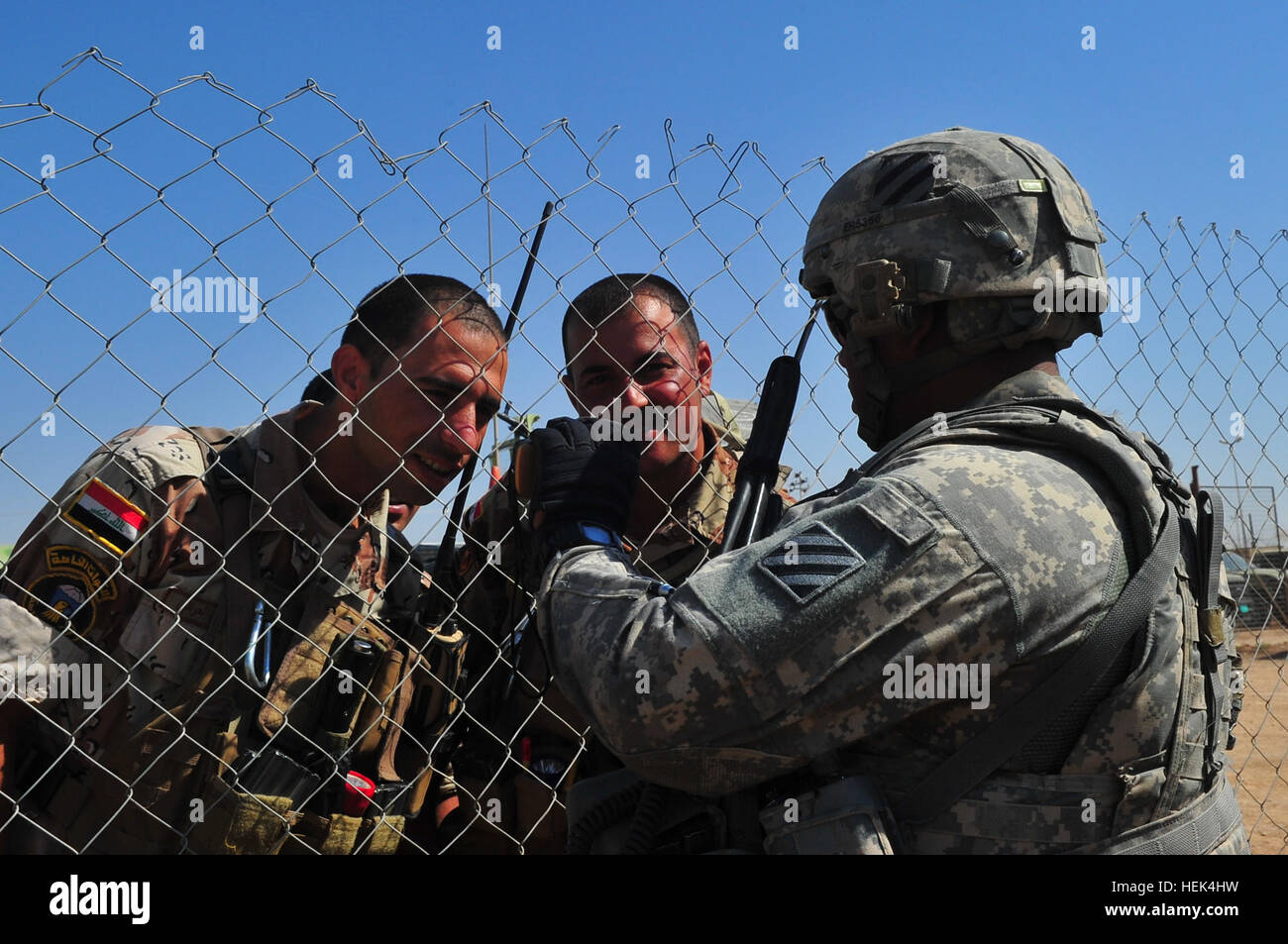 U.S. Army Sgt. Emmanuel Ramnann with 3-7th Cavalry Squadron, 2nd Heavy ...