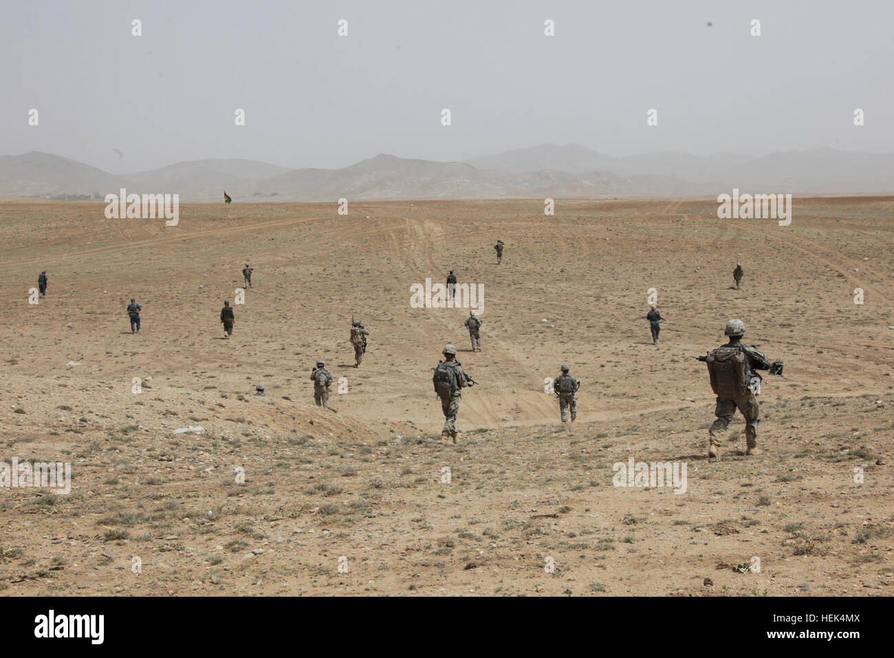 U.S. Army soldiers, Afghan National Police, and Afghan National Army ...