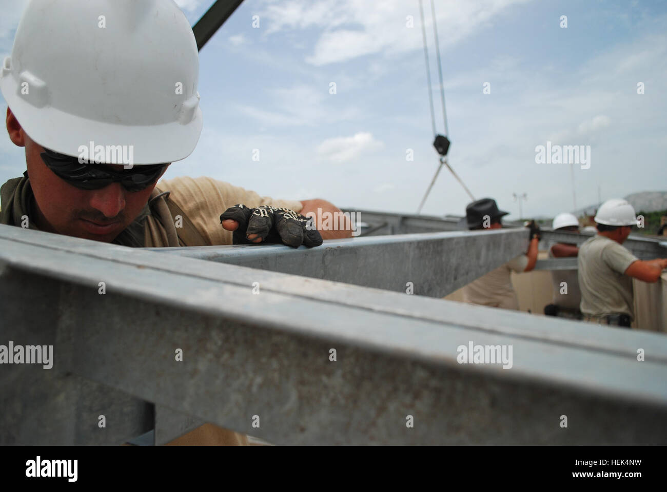Sgt. John Ponder with the Louisiana National Guard's 205th Engineer ...