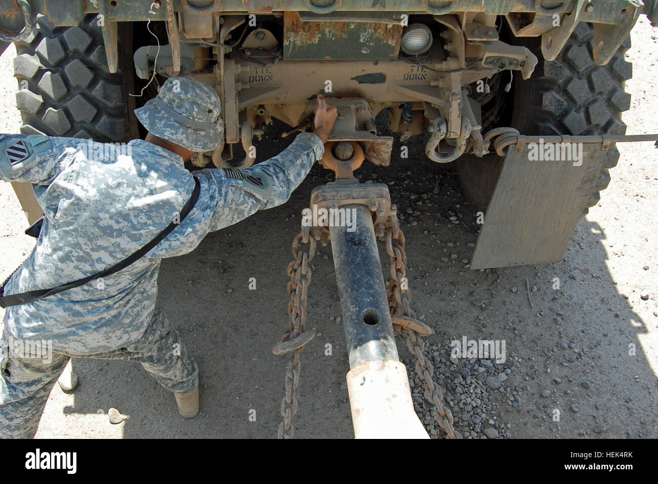 U.S. Army motor transport operators from Company F, 3rd Battalion, 69th ...