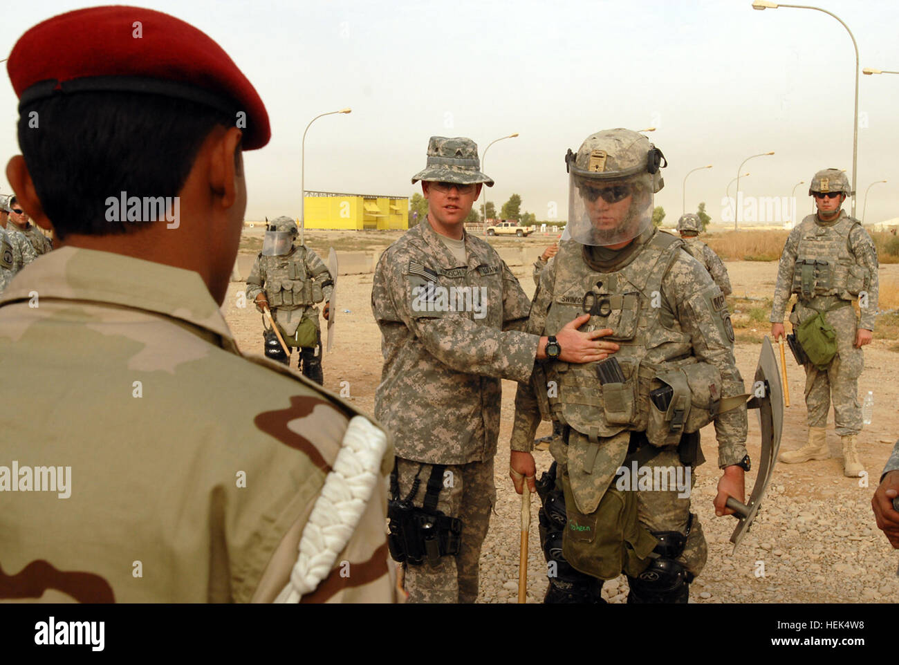 Sgt. Chris Murdoch (left), a Niantic, Conn. native and military police ...