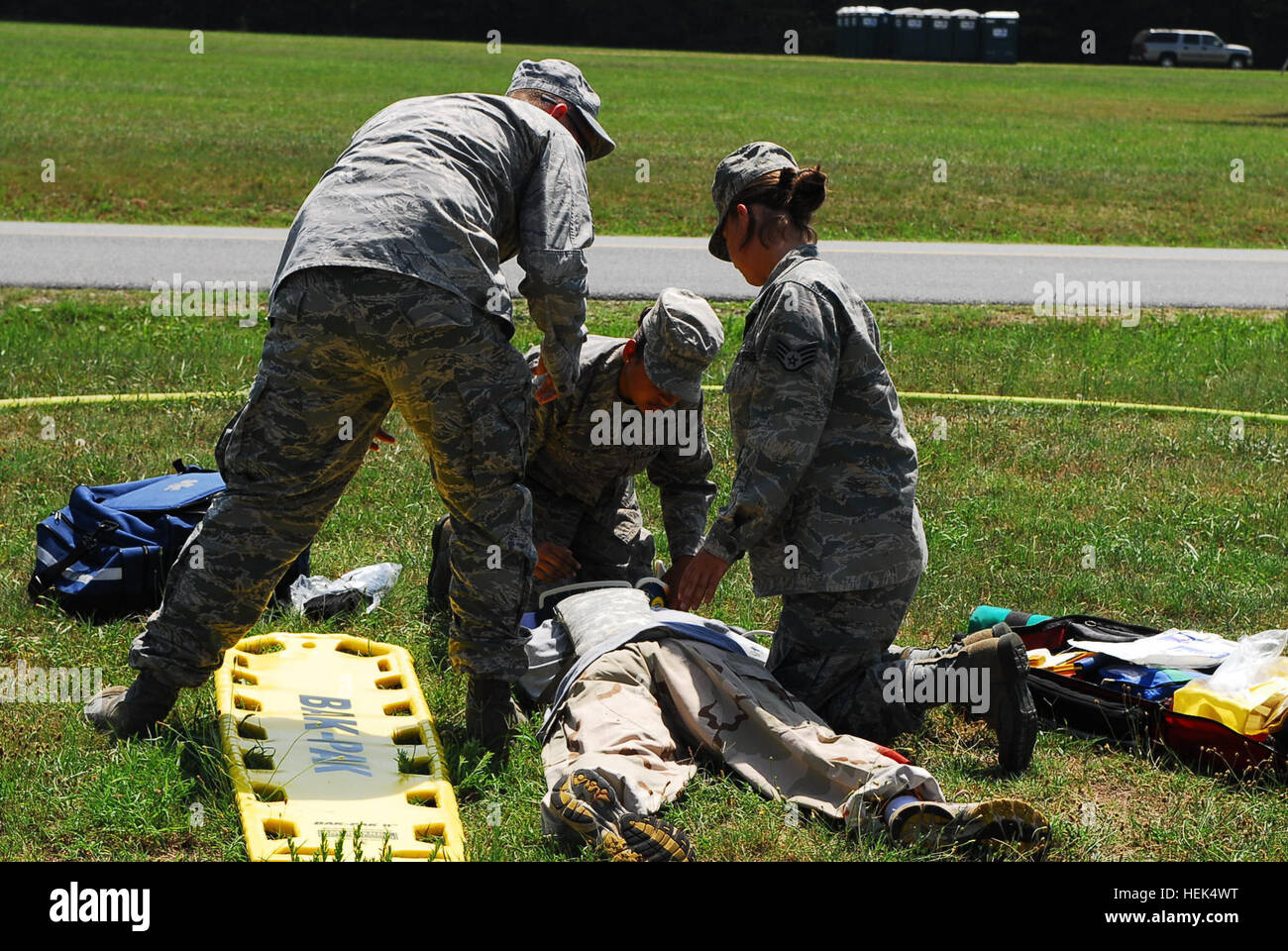 Airman 1st Class Mariana Hopper and Staff Sgt. Kelly Tyra, with Joint ...