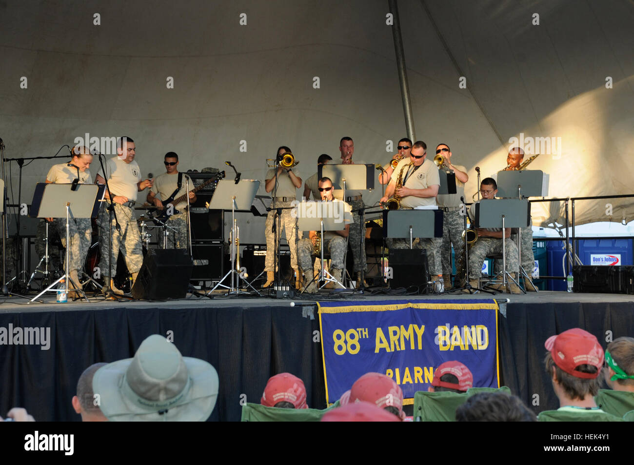 The U.S. Army National Guard 88th Army Band performs at the Boy Scouts ...