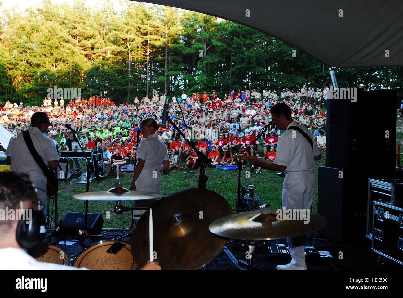 A premier contemporary Navy band performs at the Boy Scouts of America ...
