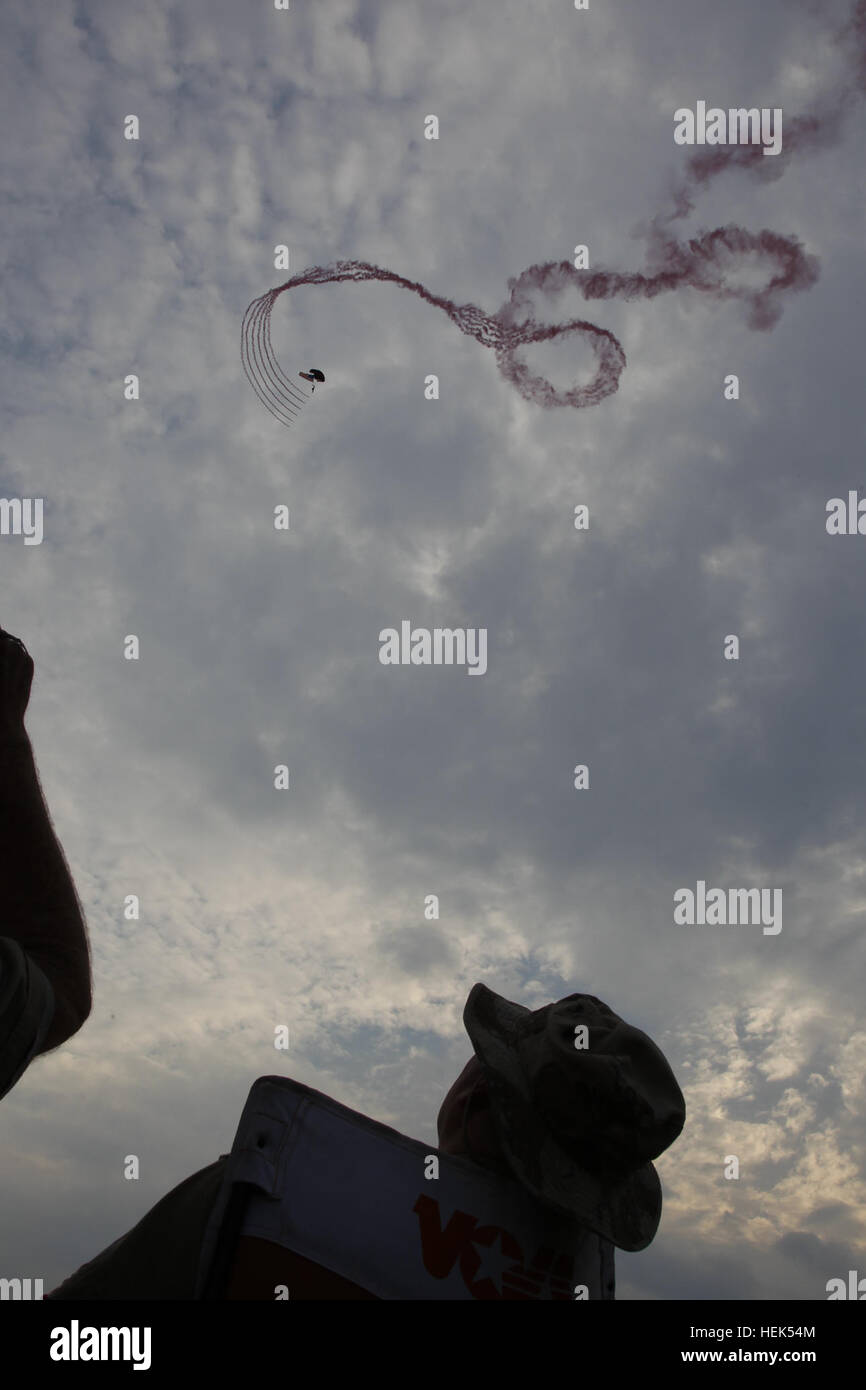 Black Daggers Special Operations Parachute team performs jumps at the ...