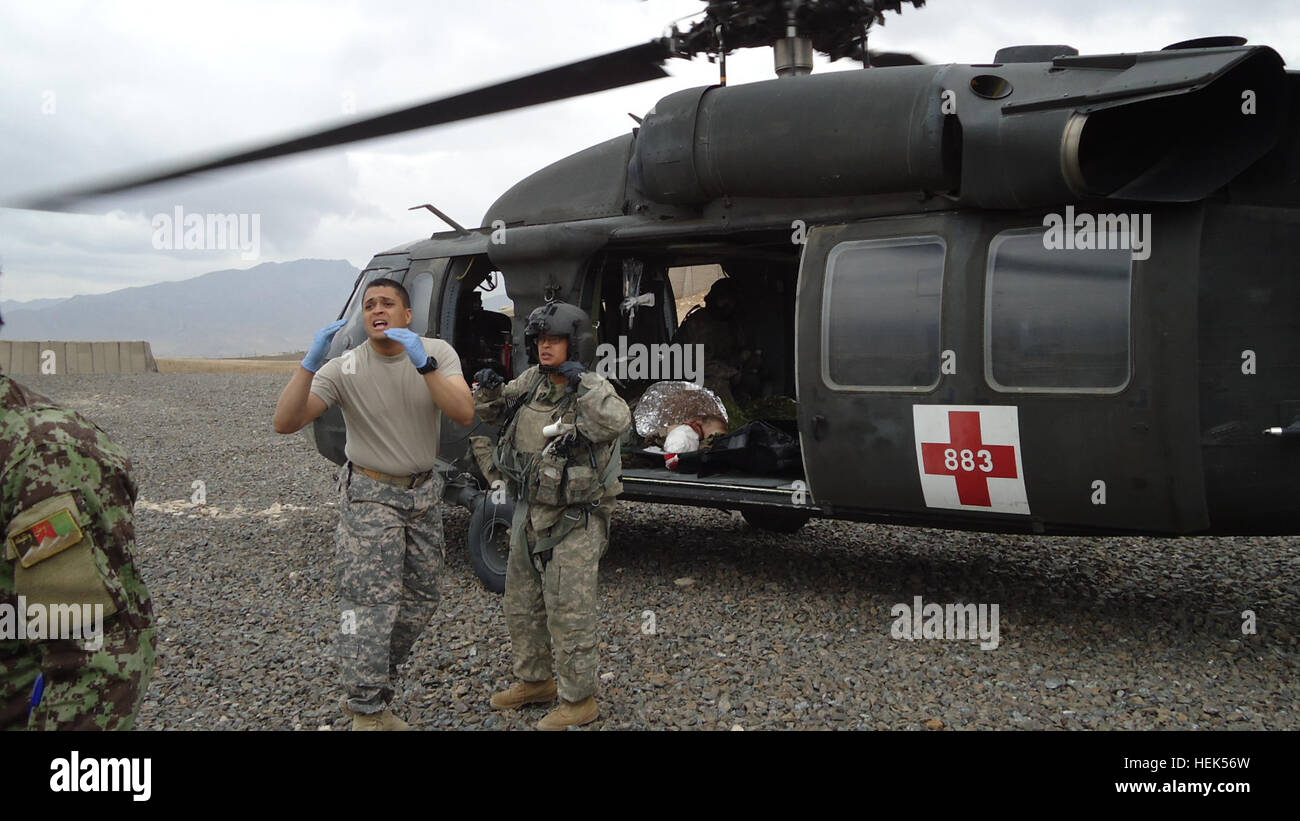 U.S. Army medic from 1st Battalion 503rd Airborne (Infantry), 173rd ...