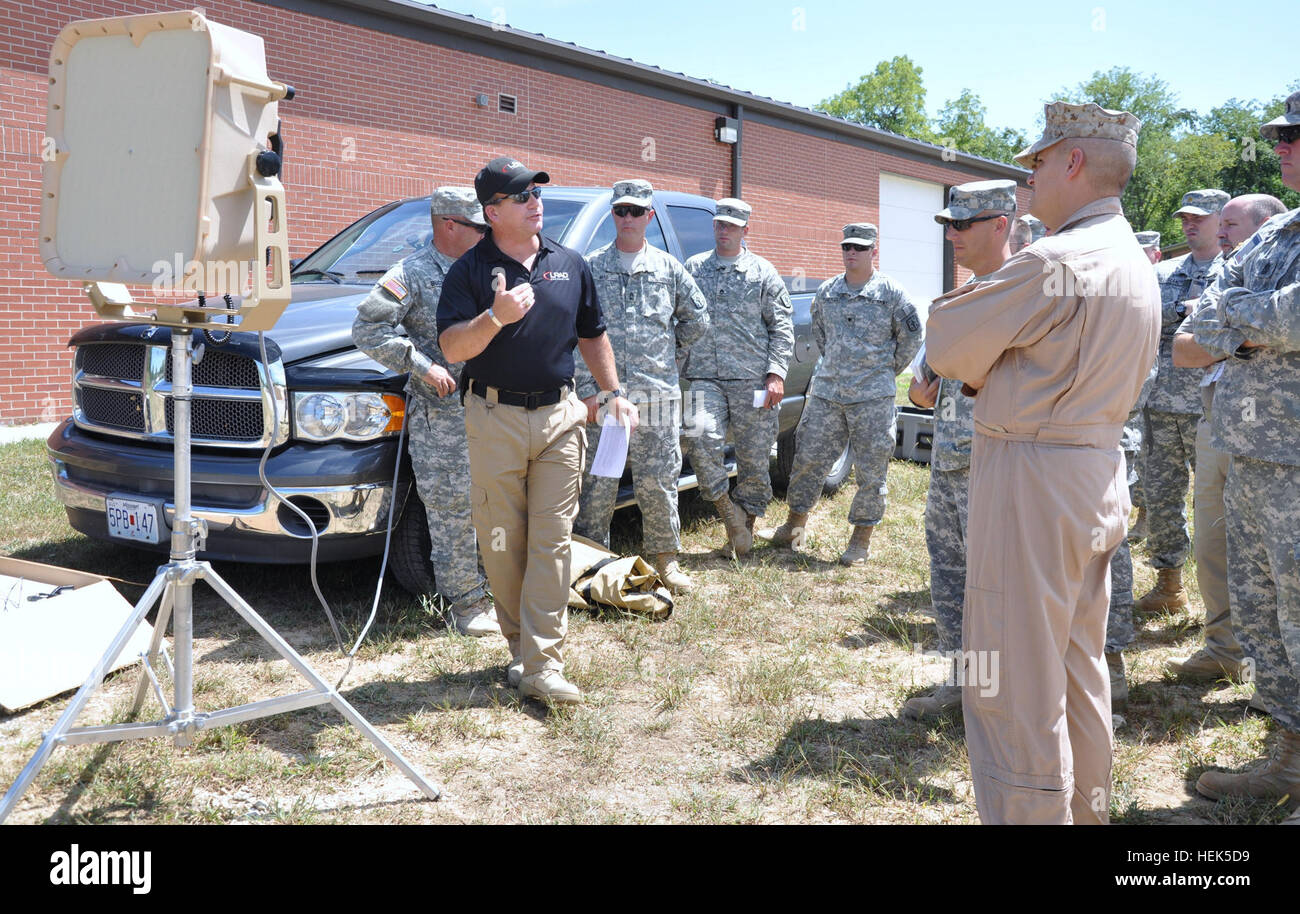 Jeff Palmer, a Long Range Acoustic Device Corporation representative ...