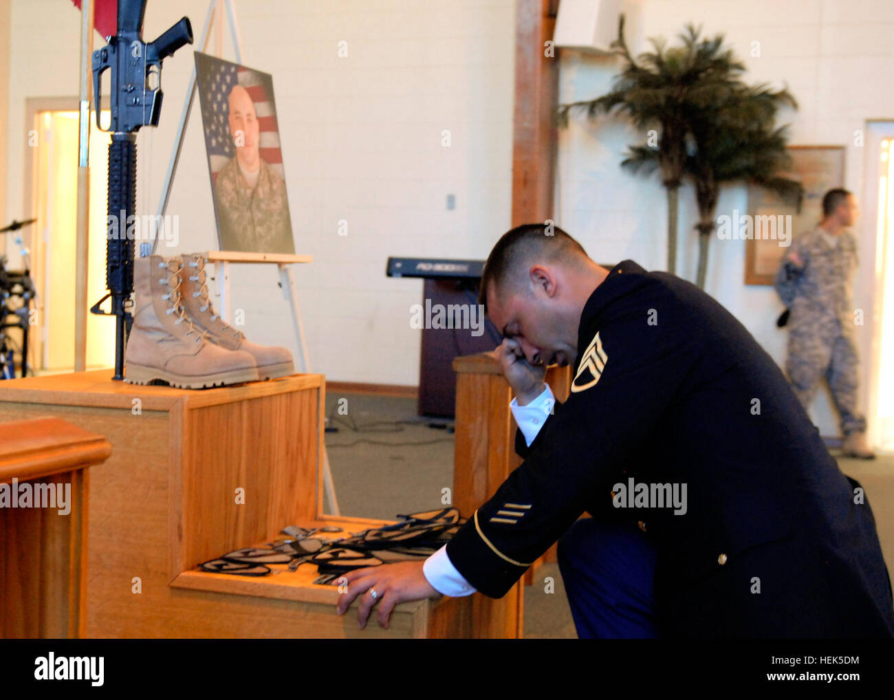 Staff Sgt. Karl Akama, from Honolulu, a platoon sergeant with C Company ...