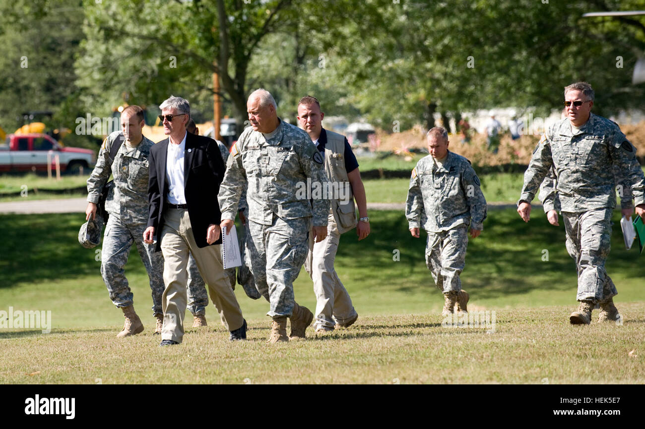 Secretary of the Army John McHugh is given a tour of Muscatatuck Urban ...