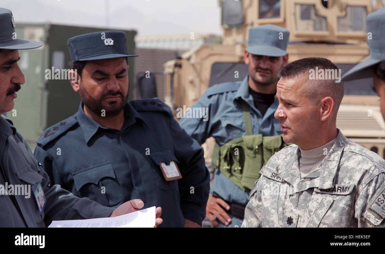 U.S. Army Lt. Col. David Sink, commander of 4th Battalion 319th ...