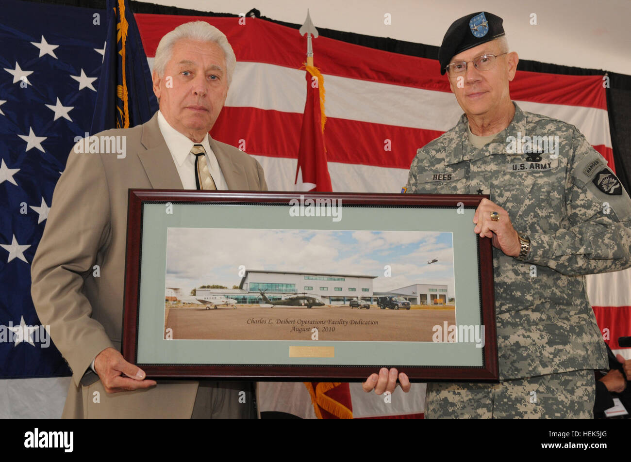 Maj. Gen. Raymond F. Rees, The Adjutant General, Oregon, presents ...