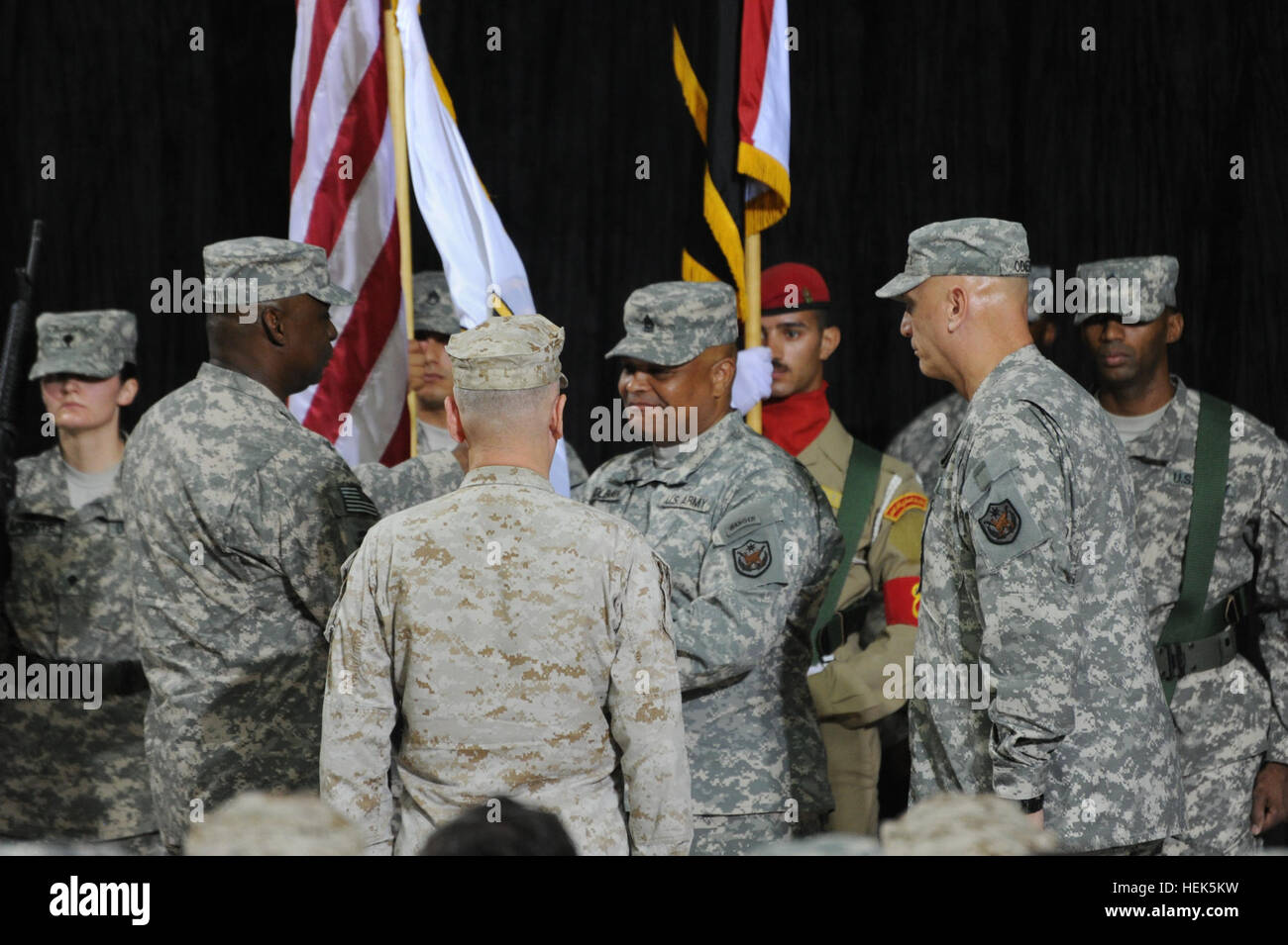U.S. Army Gen. Lloyd Austin III, incoming Commander, with United States ...