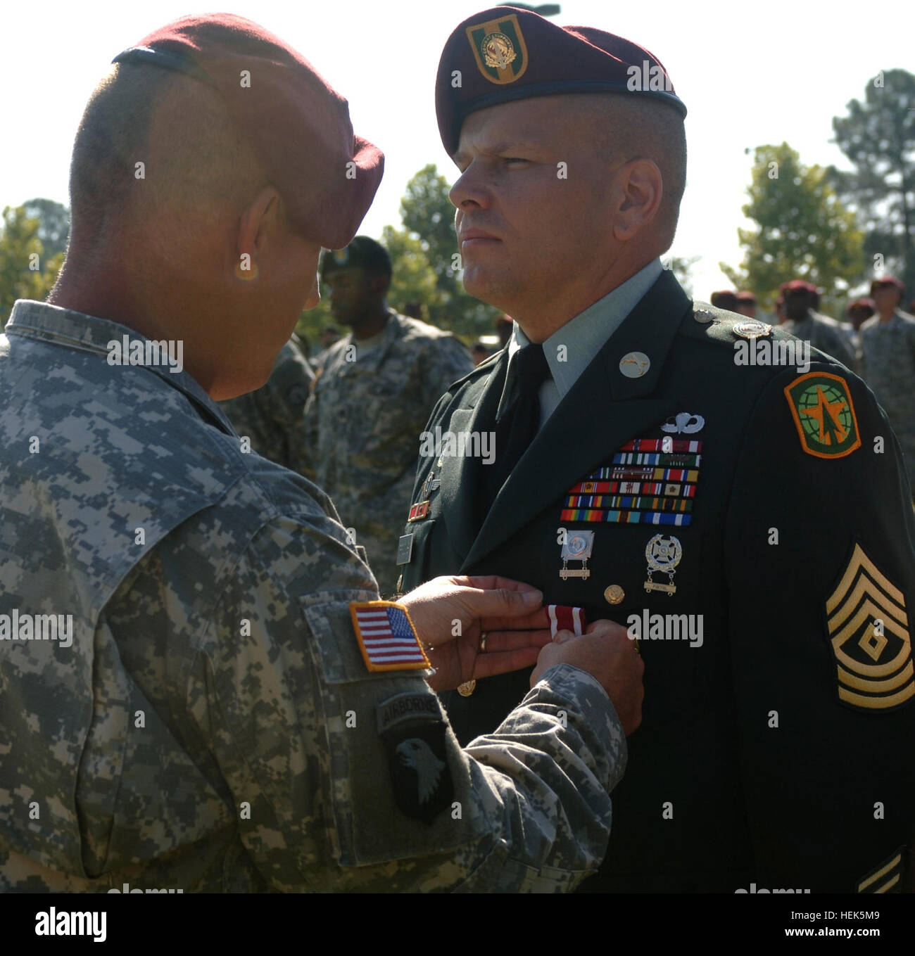 1st Sgt. James W. Brooks, of Headquarters, Headquarters Company 16th ...
