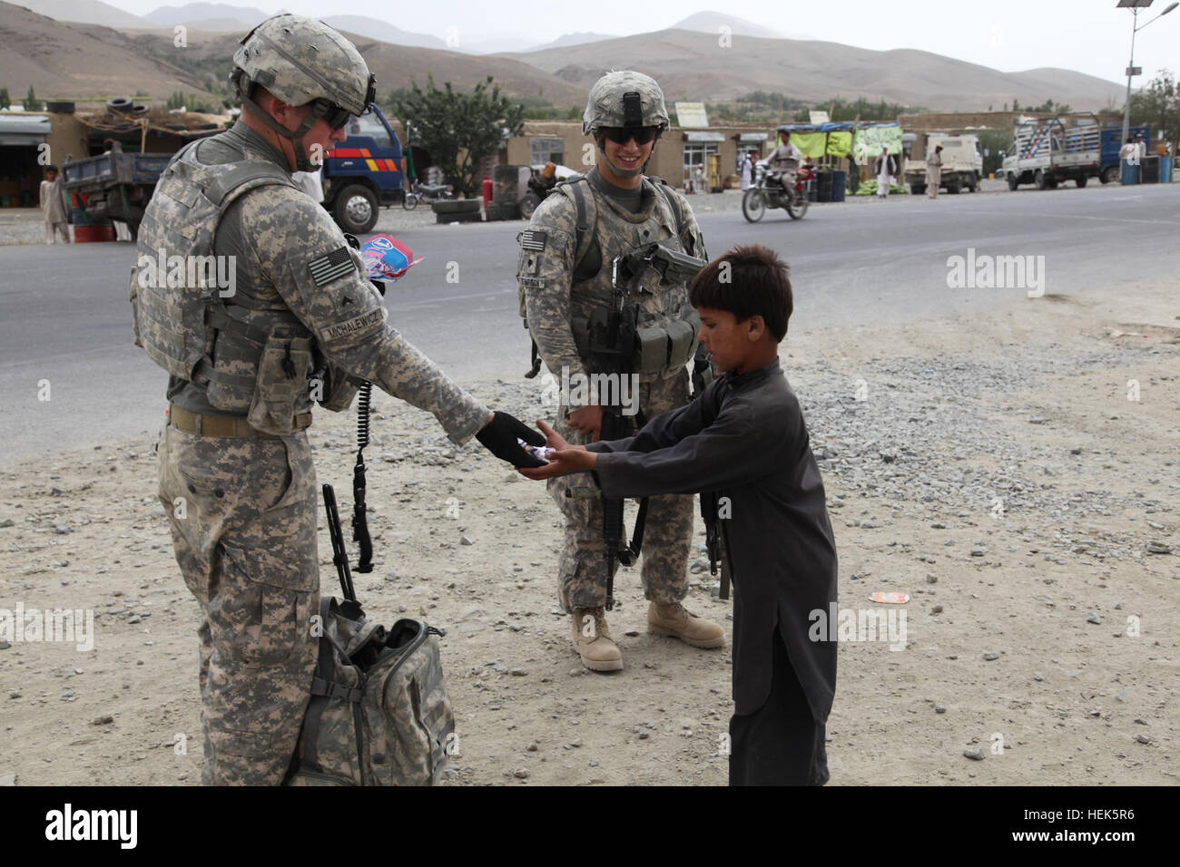 Cpl. Tyler Michalewicz and Spc. Michael Stimpson of the 89th Military ...