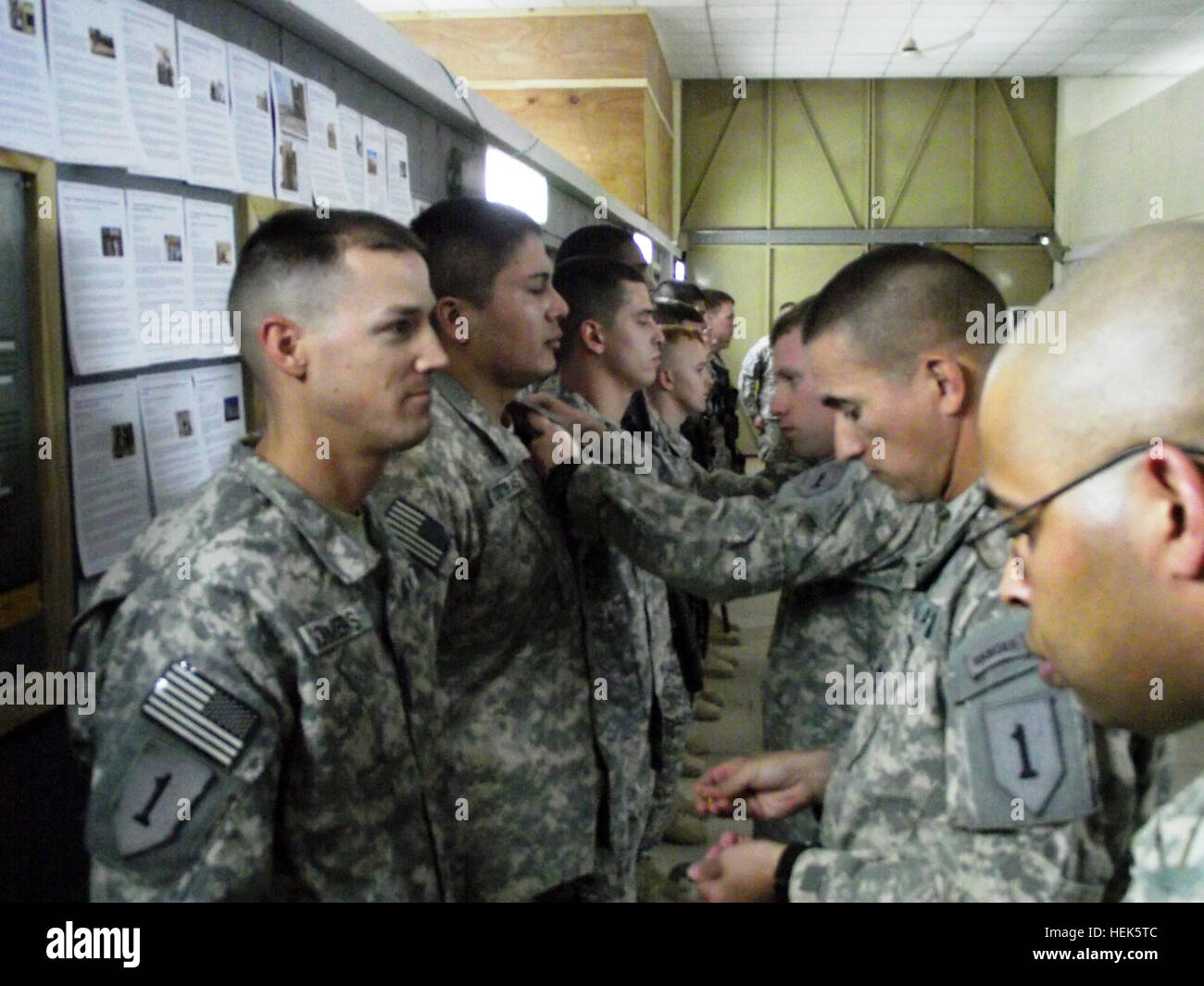 BAGHDAD—1st Lt. Brent Sommers, left, platoon leader of Scout Platoon ...