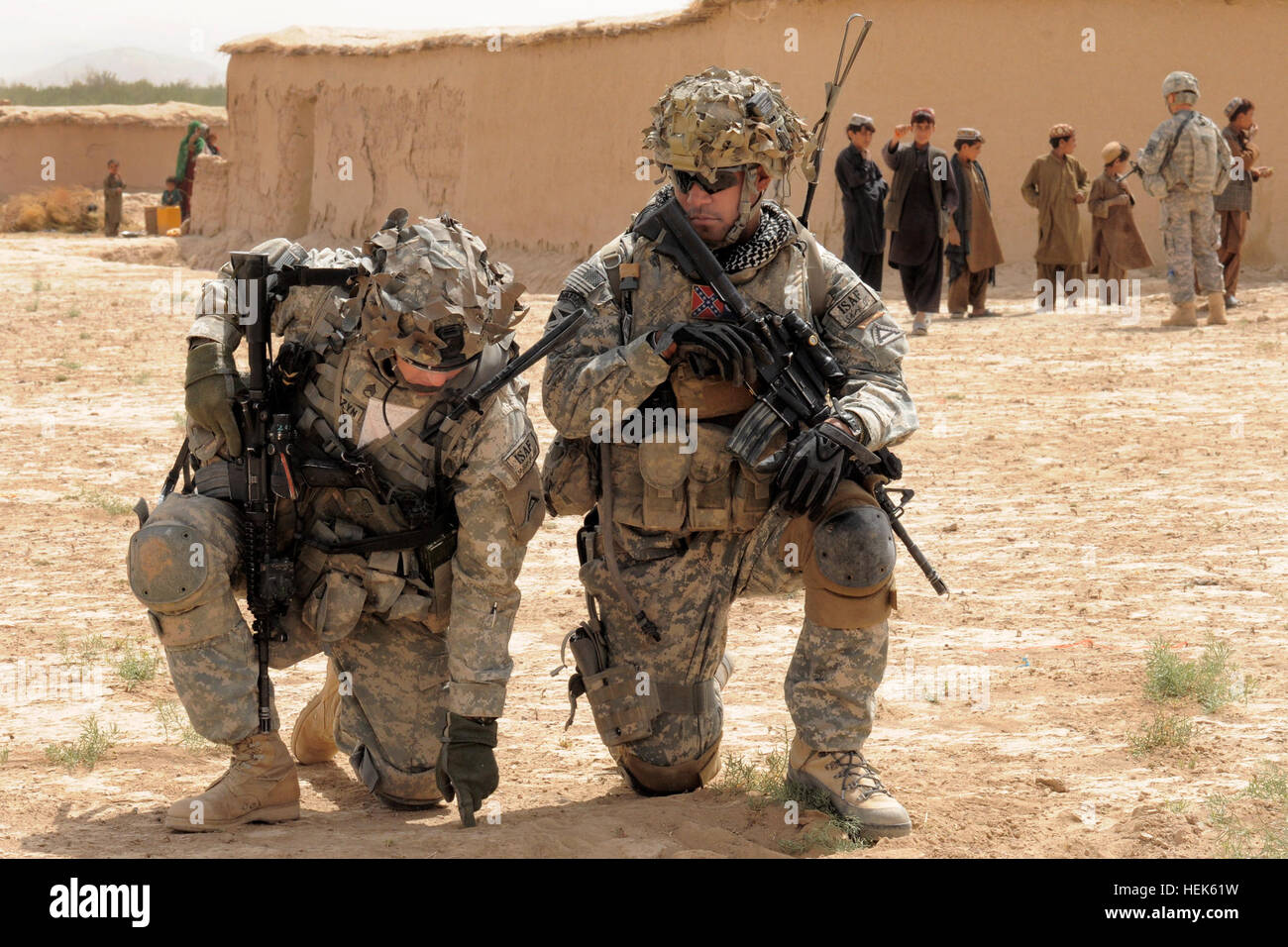 U.S. Soldiers with 1st Battalion, 4th Infantry Regiment plan their next ...