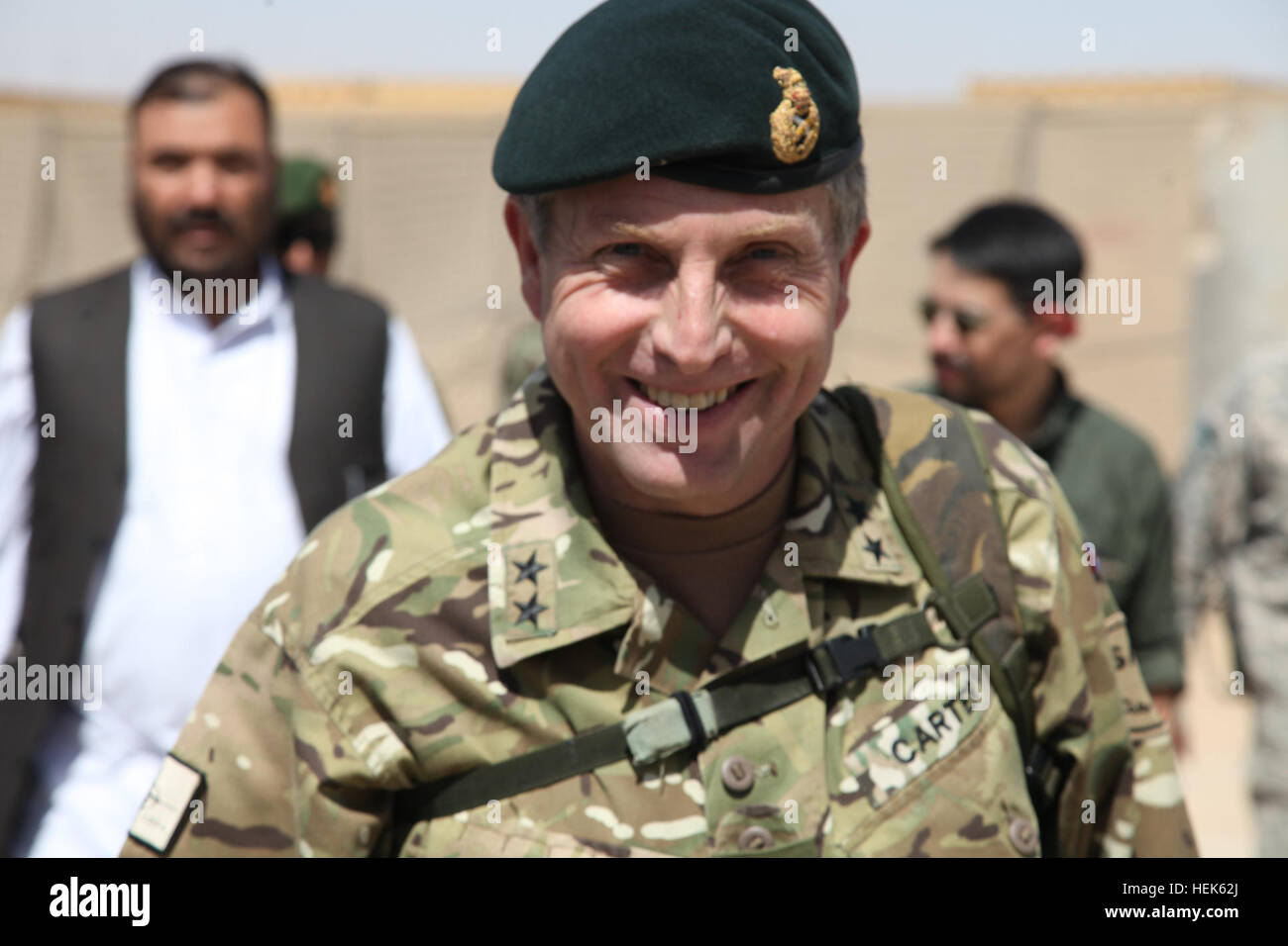 British Army Maj. Gen. Nick Carter, the commander of Regional Command ...