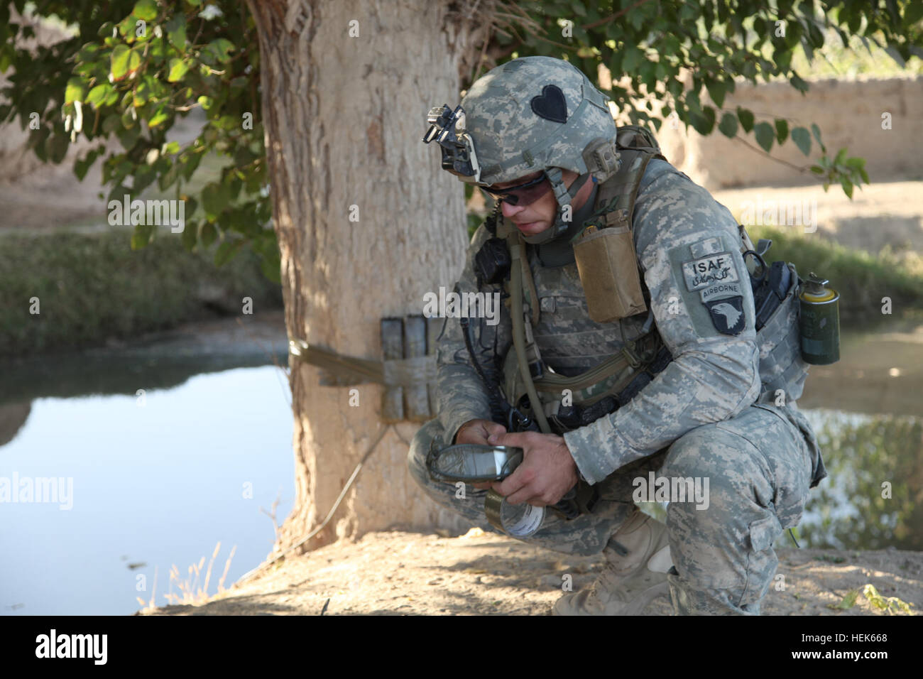 U.S. Army Staff Sgt. Justin Black, with the 2nd Platoon, Alpha Company ...