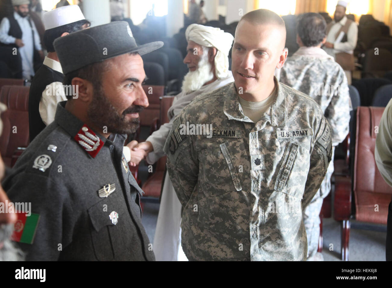 Lt. Col. Ivan P. Beckman, commander of the Brigade Special Troops ...