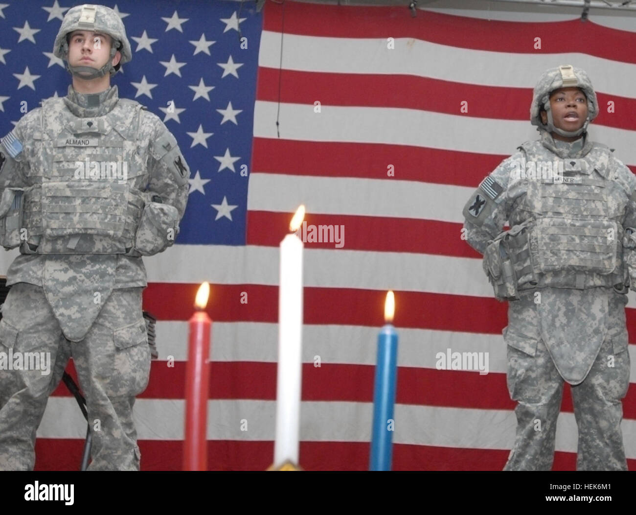 Louisiana Army National Guard specialists Anjanette Turner from ...