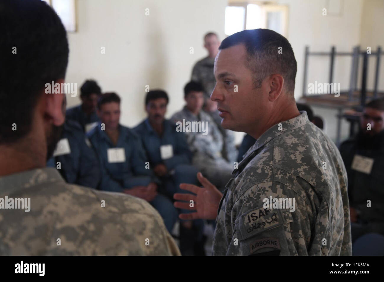 Master Sgt. Mark Davey of Alton, Ill., the command sergeant major of ...