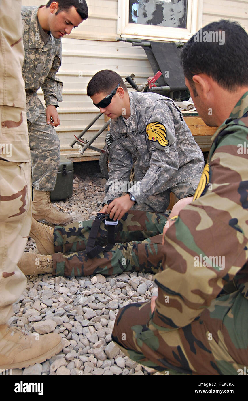 Cpl. Jacob Cotta, a combat medic assigned to 1st Platoon, B Troop, 1st ...